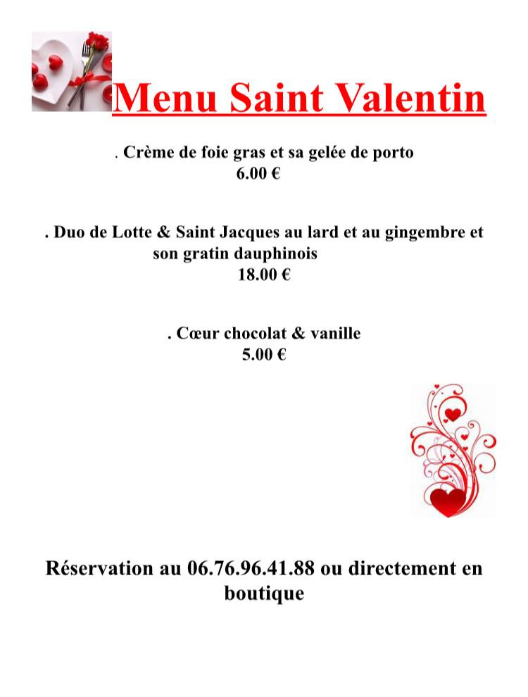 Oléron, coeurs de villages - Découvrez le menu de Saint-Valentin ...